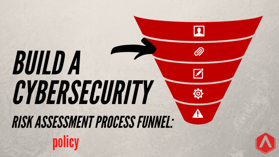 Cybersecurity Risk Assessment Process Funnel – Part #3: Policy ...